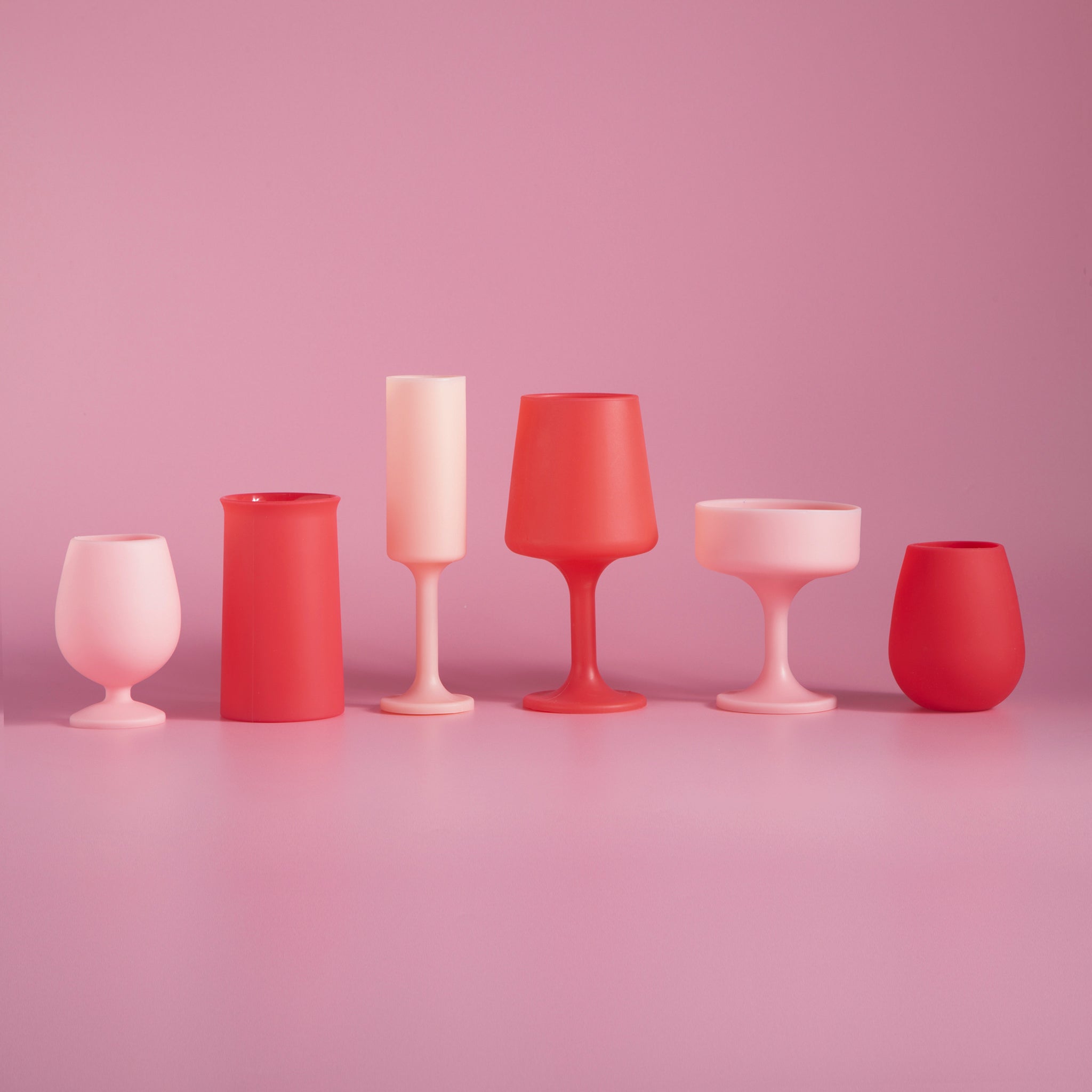 cherry + blush | swepp | silicone unbreakable wine glasses – porter ...