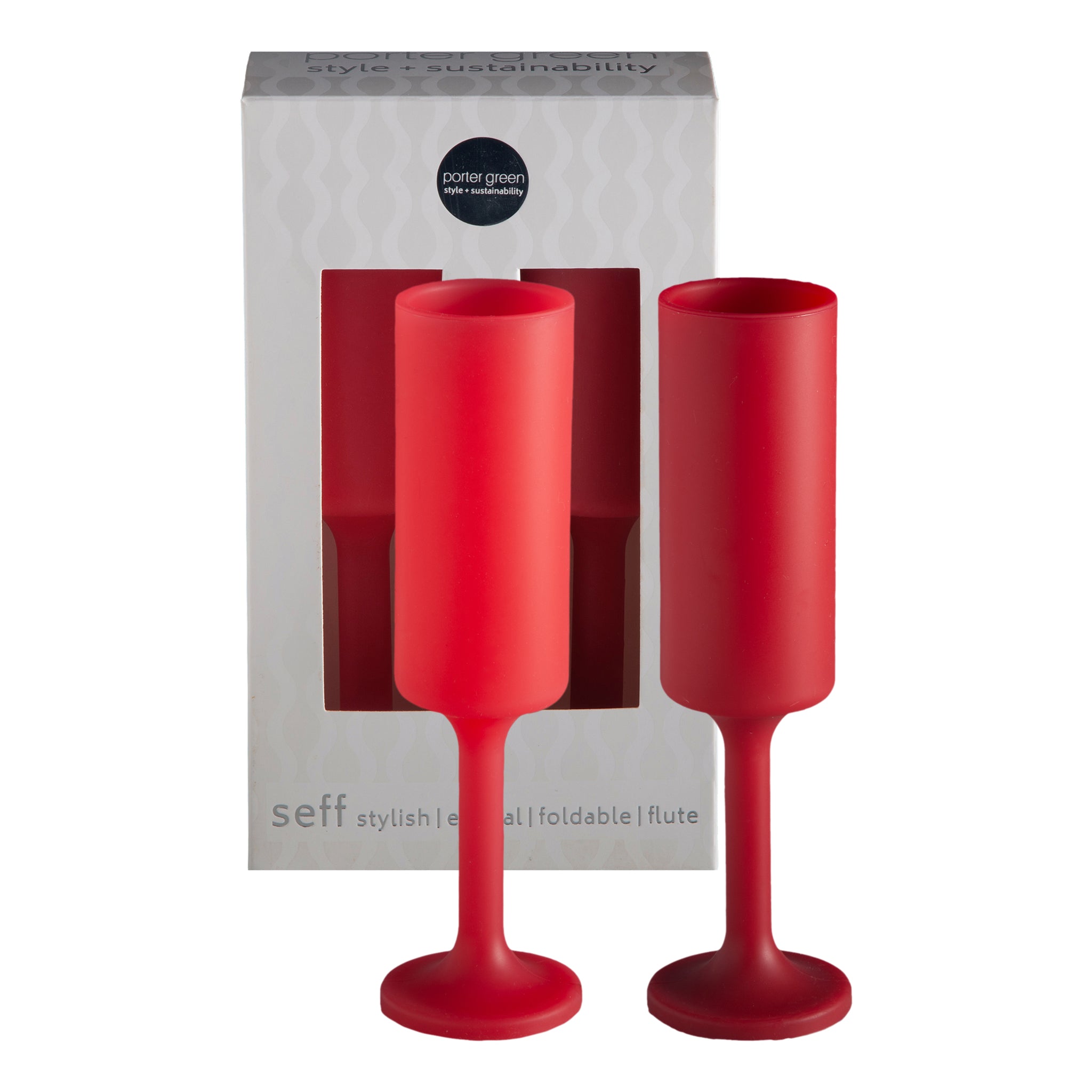 holiday cranberry | seff | silicone unbreakable champagne flute ...